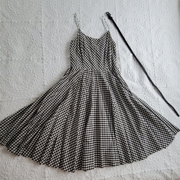 American Living | Dresses | Classic Black White Check Sundress With ...